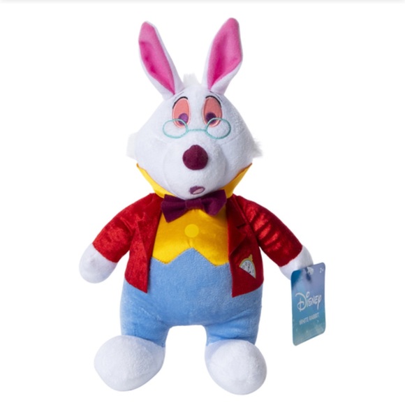 Disney | Toys | Disney Alice In Wonderland White Rabbit Plush | Poshmark